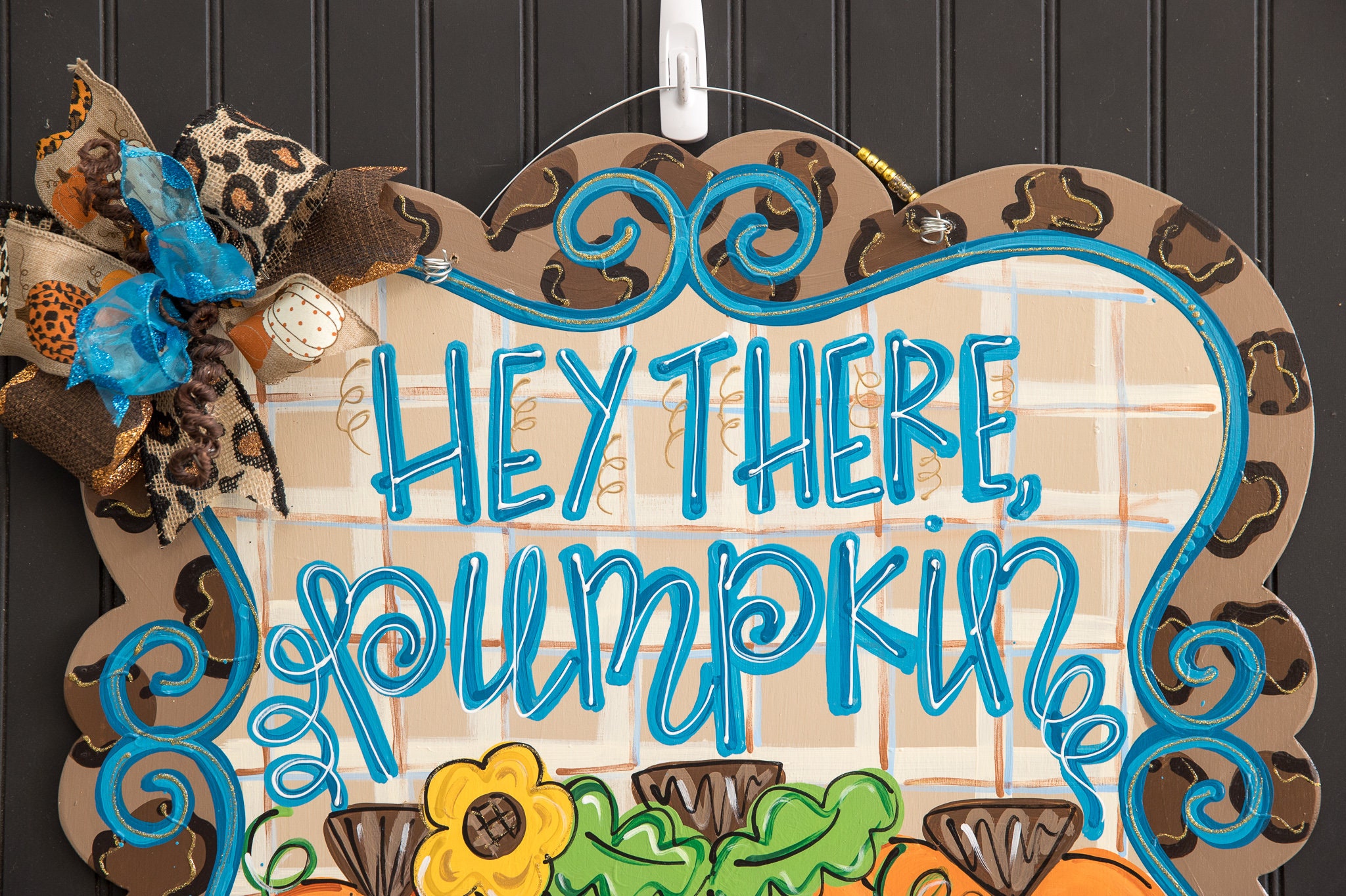 Thanksgiving door hanger fall door hanger cross door hanger | Etsy