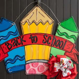 Back to School Door Hanger, Pencil Door Hanger, Teacher Gift ...