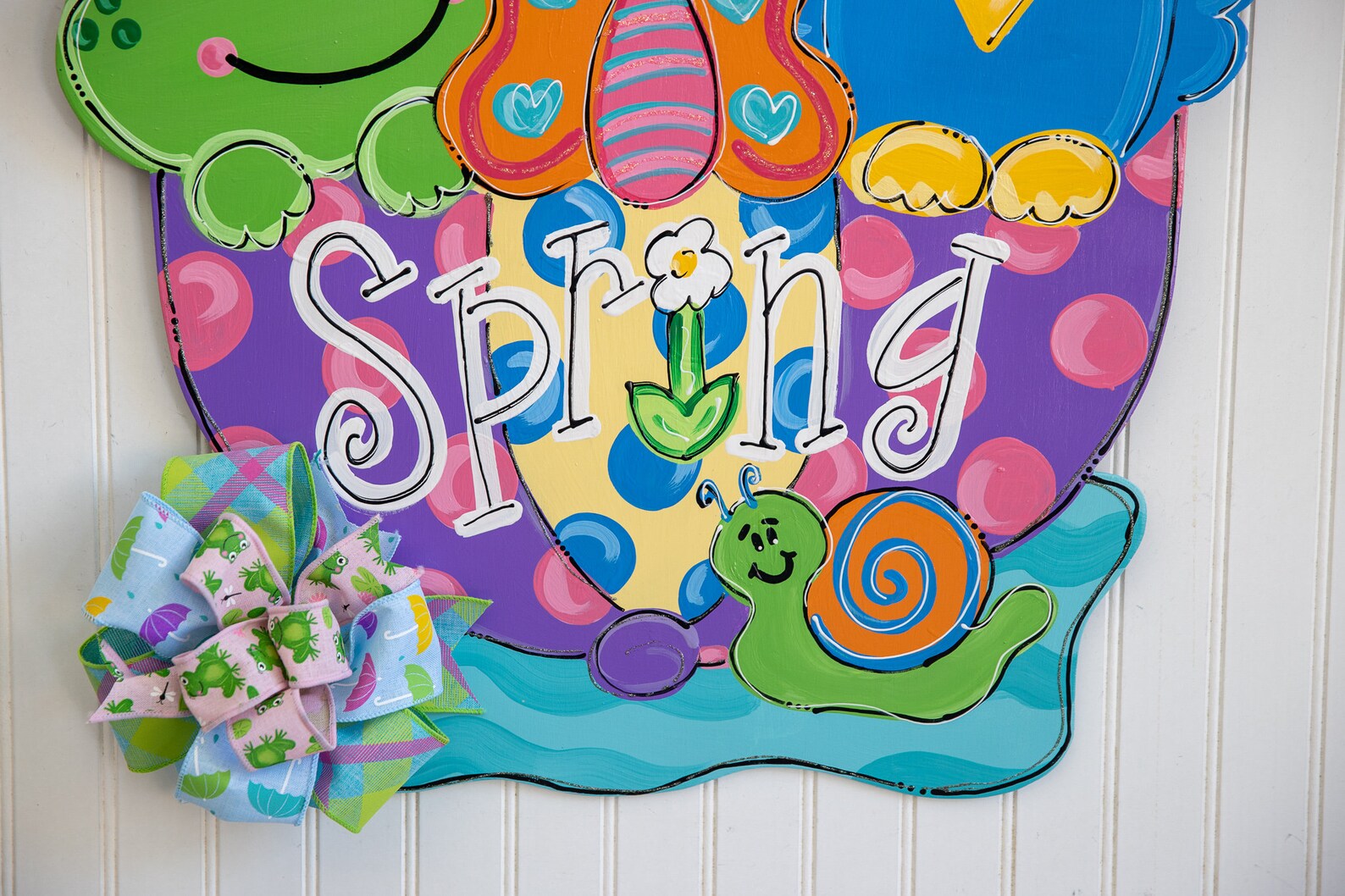 Spring Door Hanger Umbrella Door Hanger Spring Door Decor | Etsy