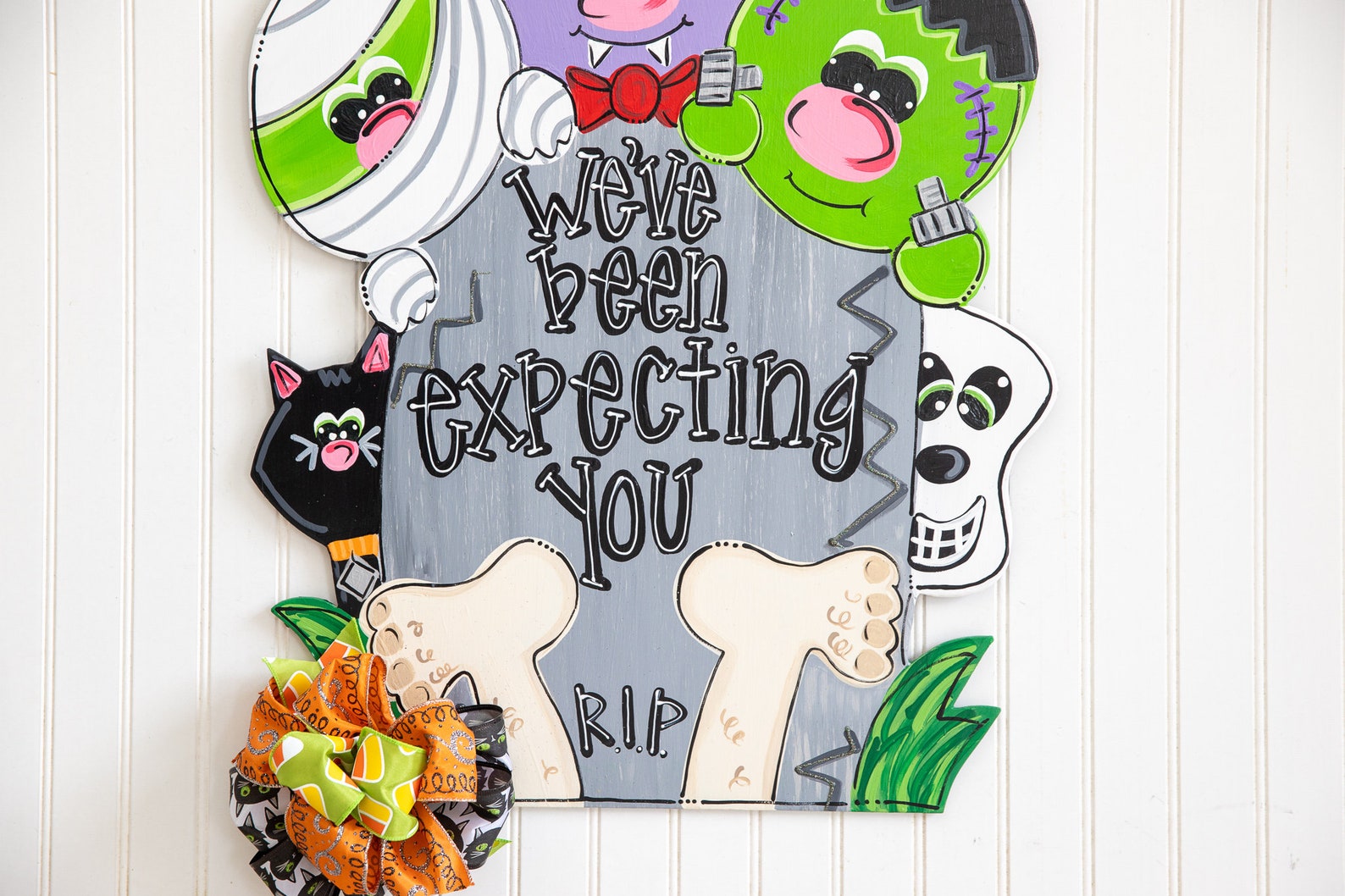 Halloween Door Hanger Wooden Door Hanger Witch Door Hanger | Etsy