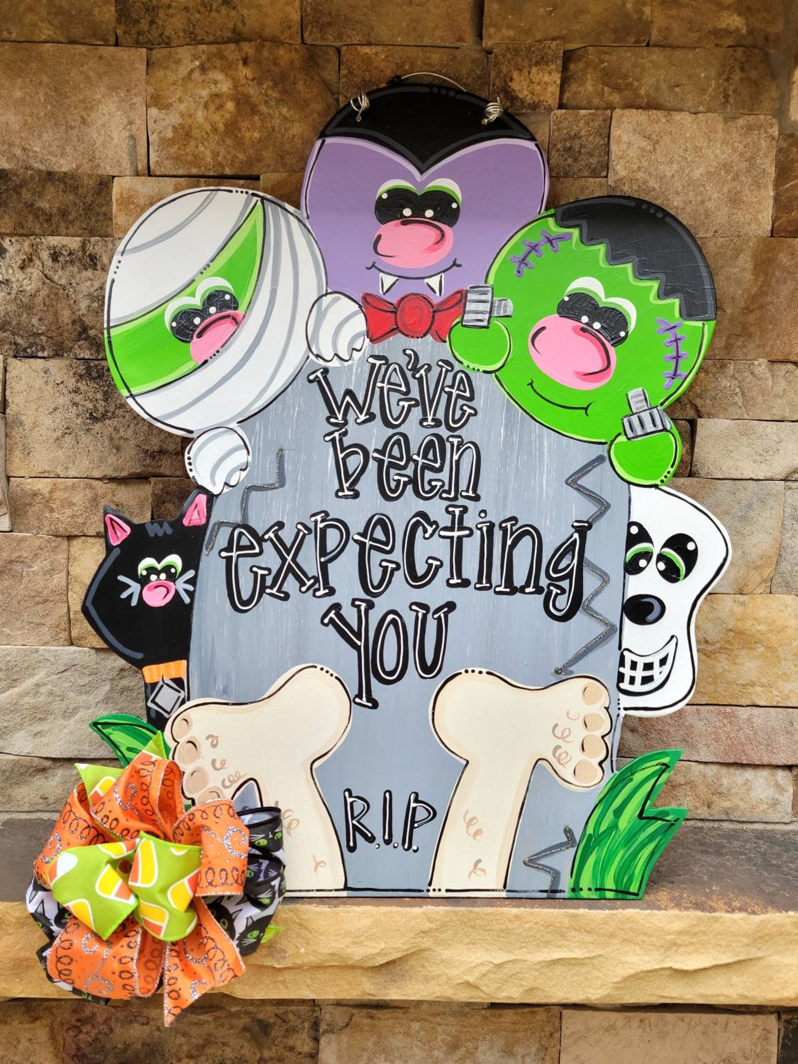 Halloween door hanger wooden door hanger witch door hanger | Etsy