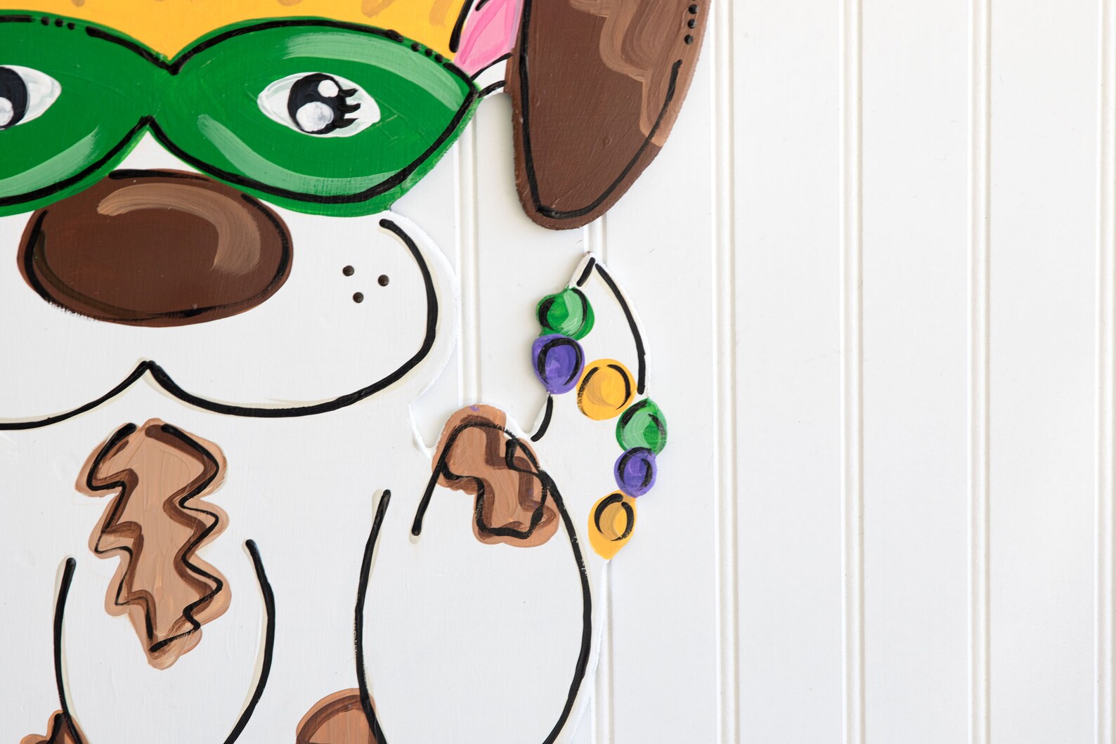 Mardi Gras Door Hanger Dog Door Hanger Easter Door Hanger | Etsy