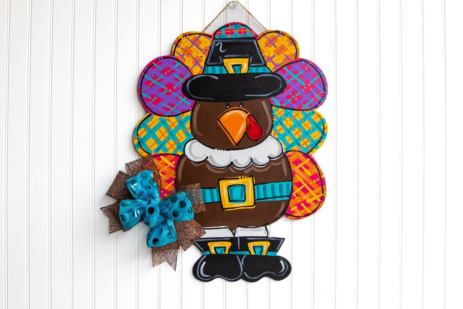 Thanksgiving Door Hanger Fall Door Hanger Fall Decor Turkey - Etsy