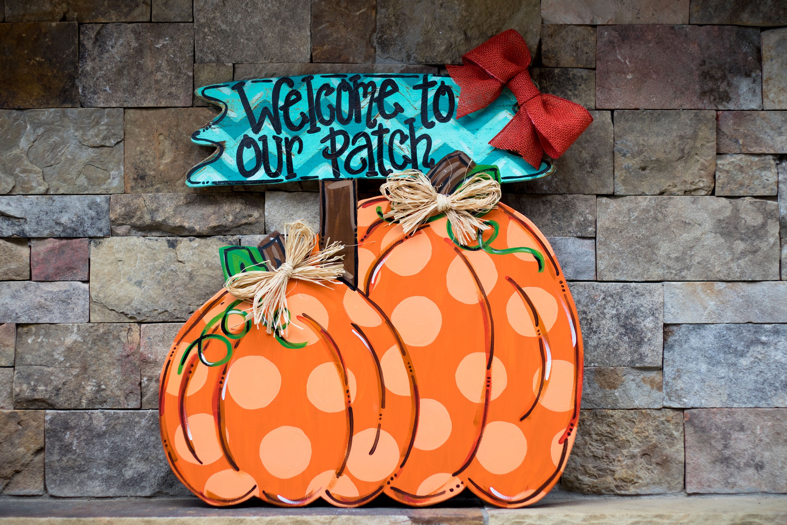 Welcome Pumpkin Door Hanger Thanksgiving door hanger autumn | Etsy