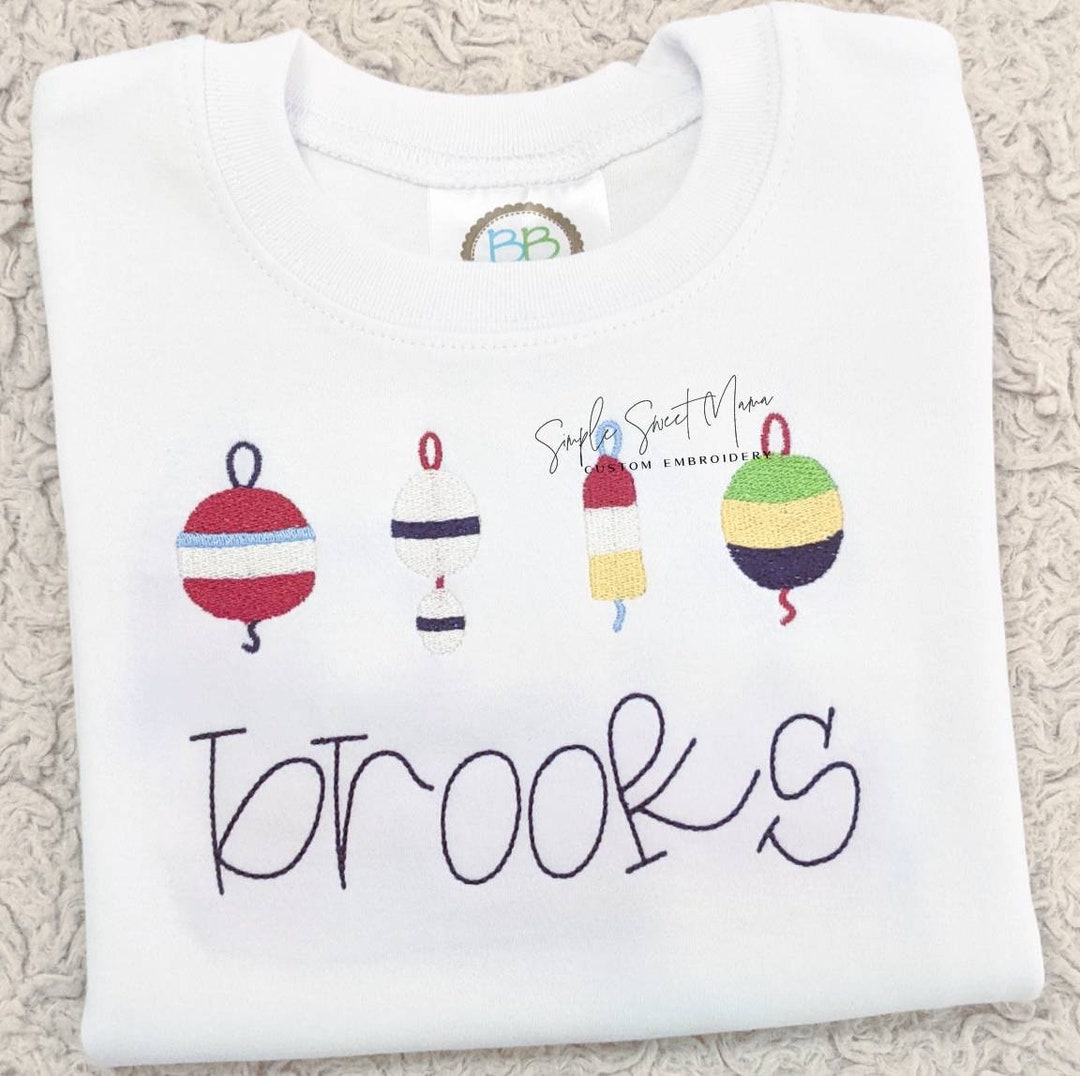 Nautical Buoy TBBC Match Monogrammed Embroidery T-shirt/bubble/romper ...