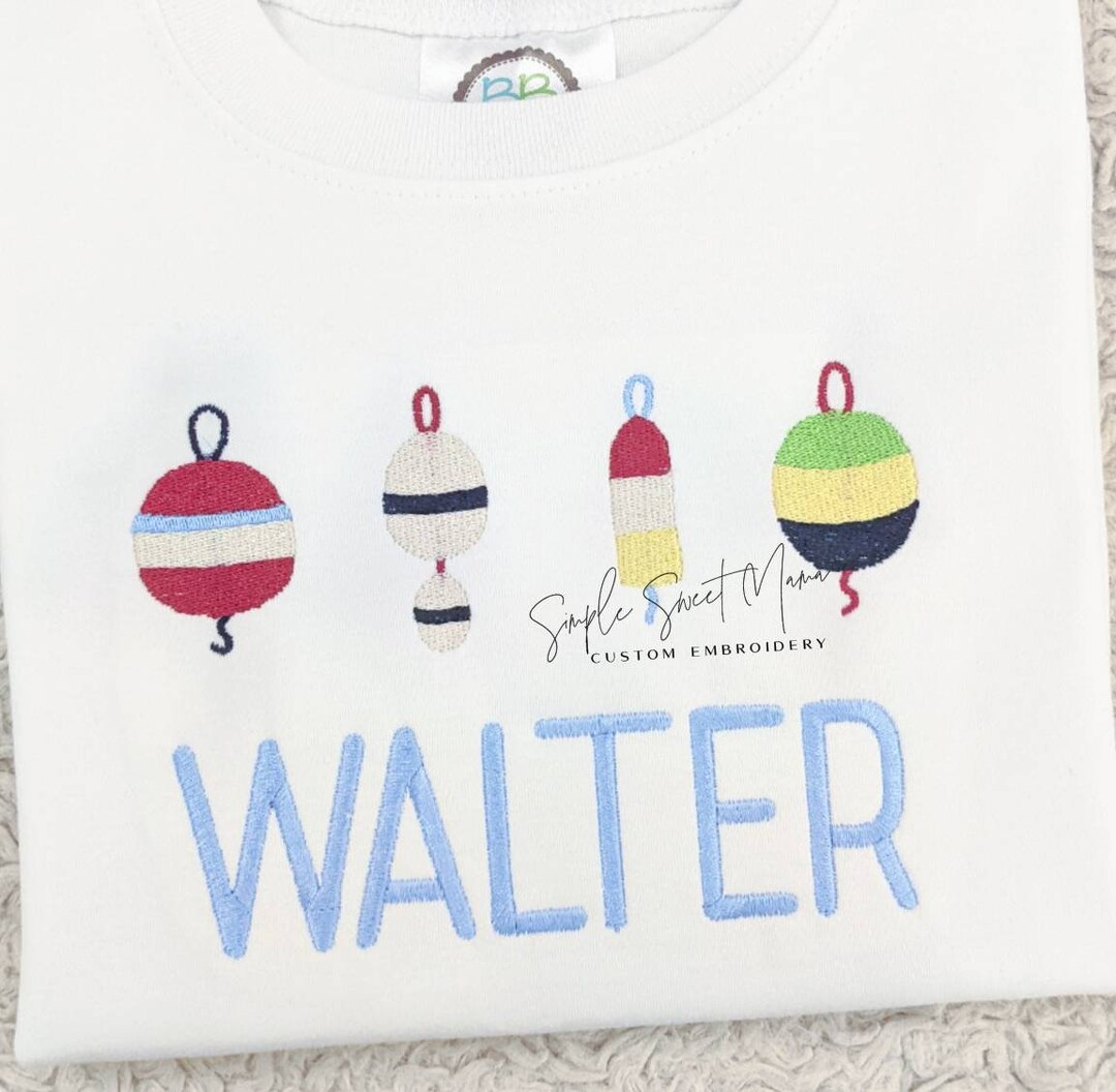 Boya Náutica TBBC Match Monogrammed Embroidery T-shirt/Bubble/Romper ...