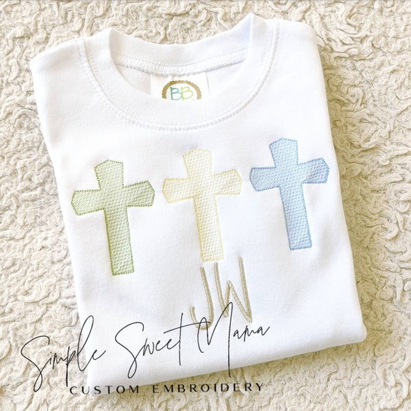 Cross With Monogram - Etsy