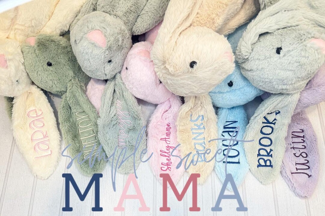 Personalized Easter Bunny Plush - 16" Tall - Etsy