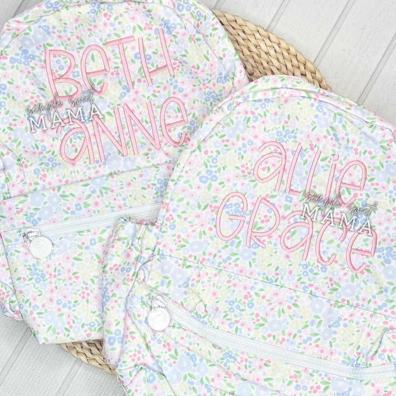 Floral Backpack - Etsy