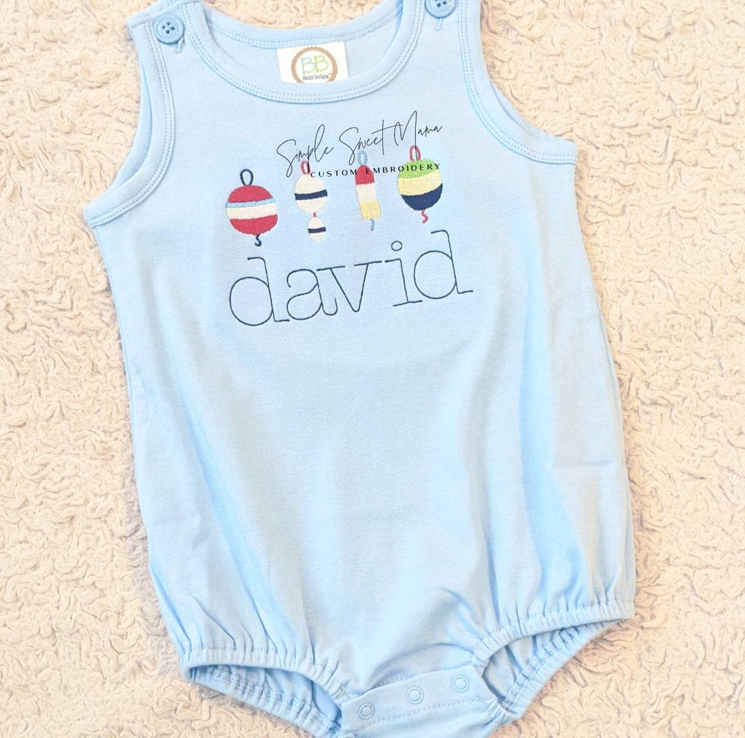 Nautical Buoy TBBC Match Monogrammed Embroidery T-shirt/Bubble/Romper ...
