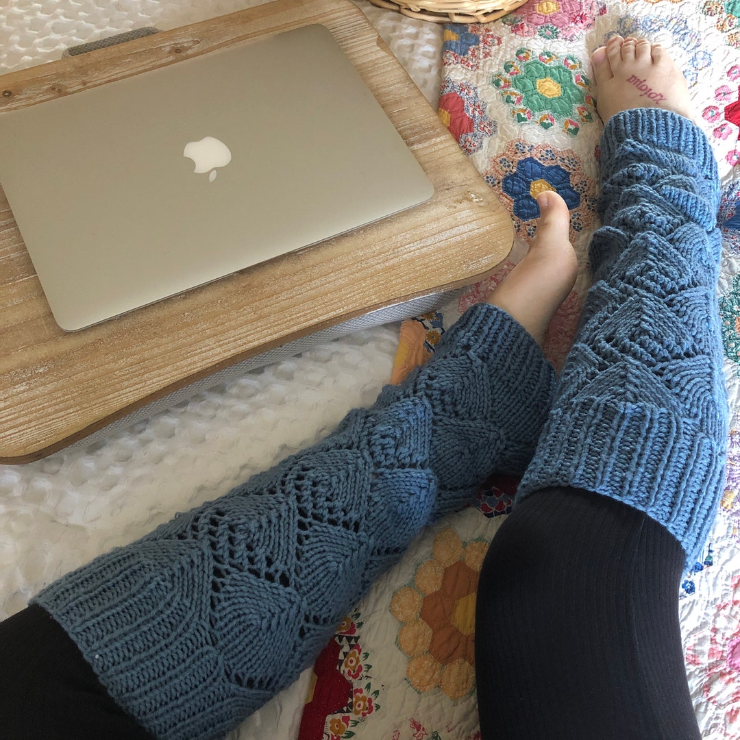 Lace Leaf Leg Warmers Knitting Pattern - Etsy