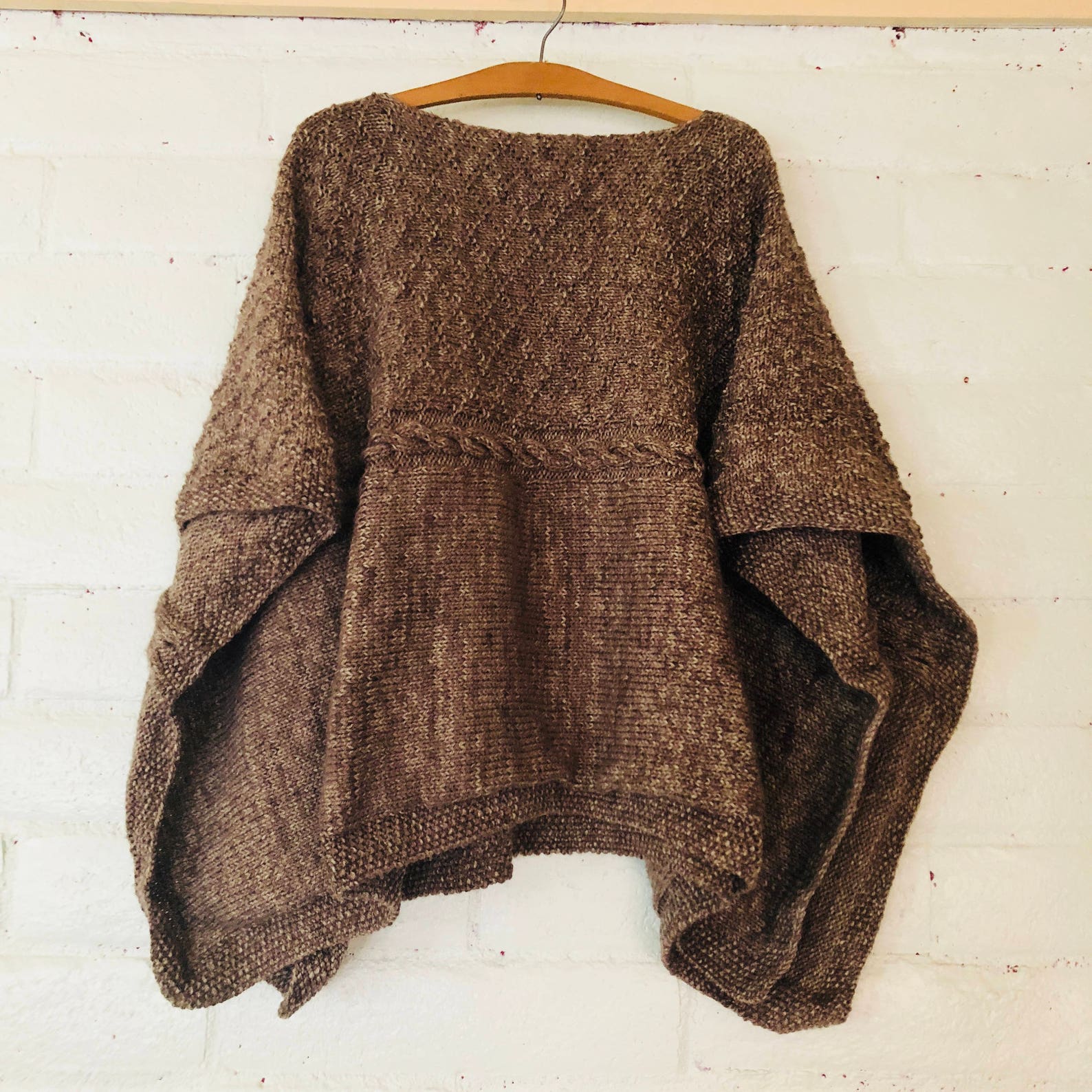 The Jerine Poncho Knitting Pattern - Etsy
