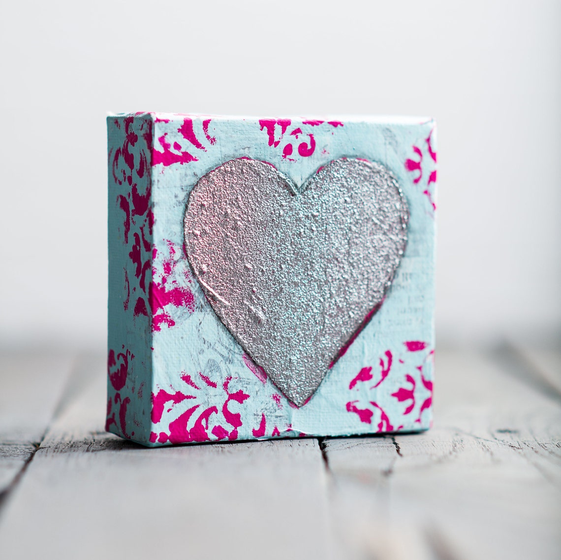 Mini Heart Canvas - Etsy