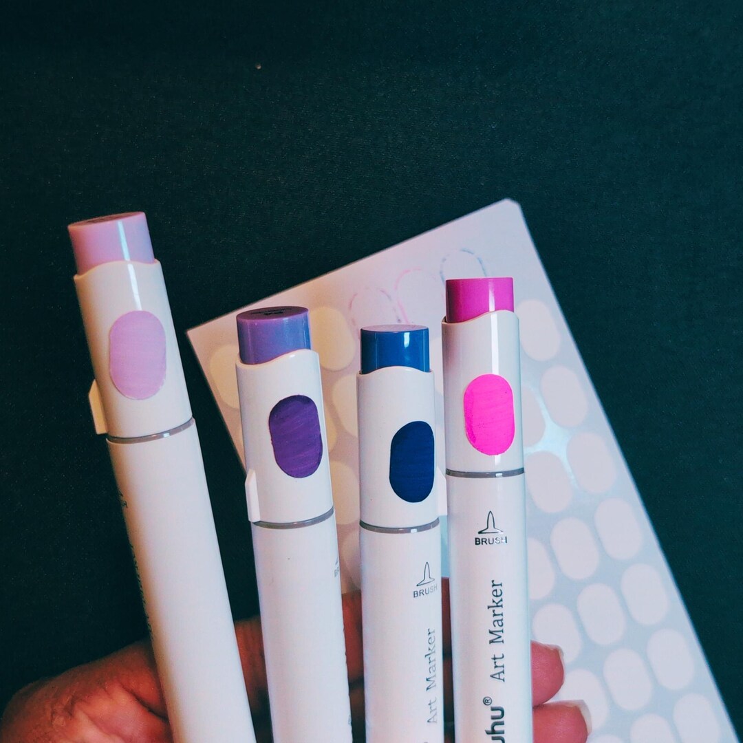 Marker Dot Label Stickers | Alcohol Markers Labels | Swatch Stickers ...