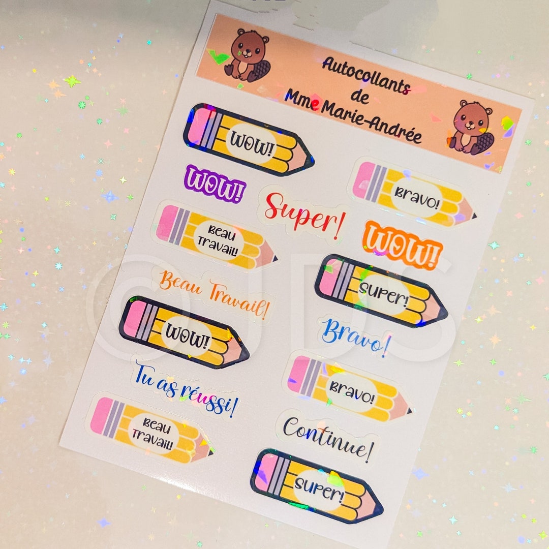 Teacher Stickers | Grading Stickers | Correction Tights | Bullet ...