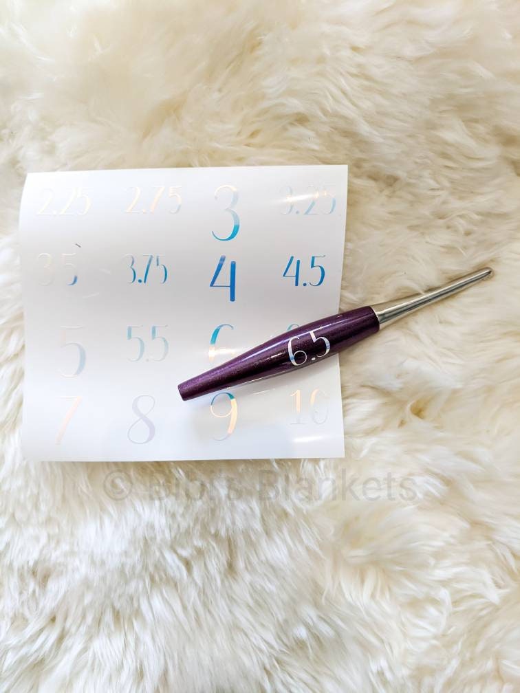 Crochet Hook Labels Furls Odyssey Stickers Letters & - Etsy