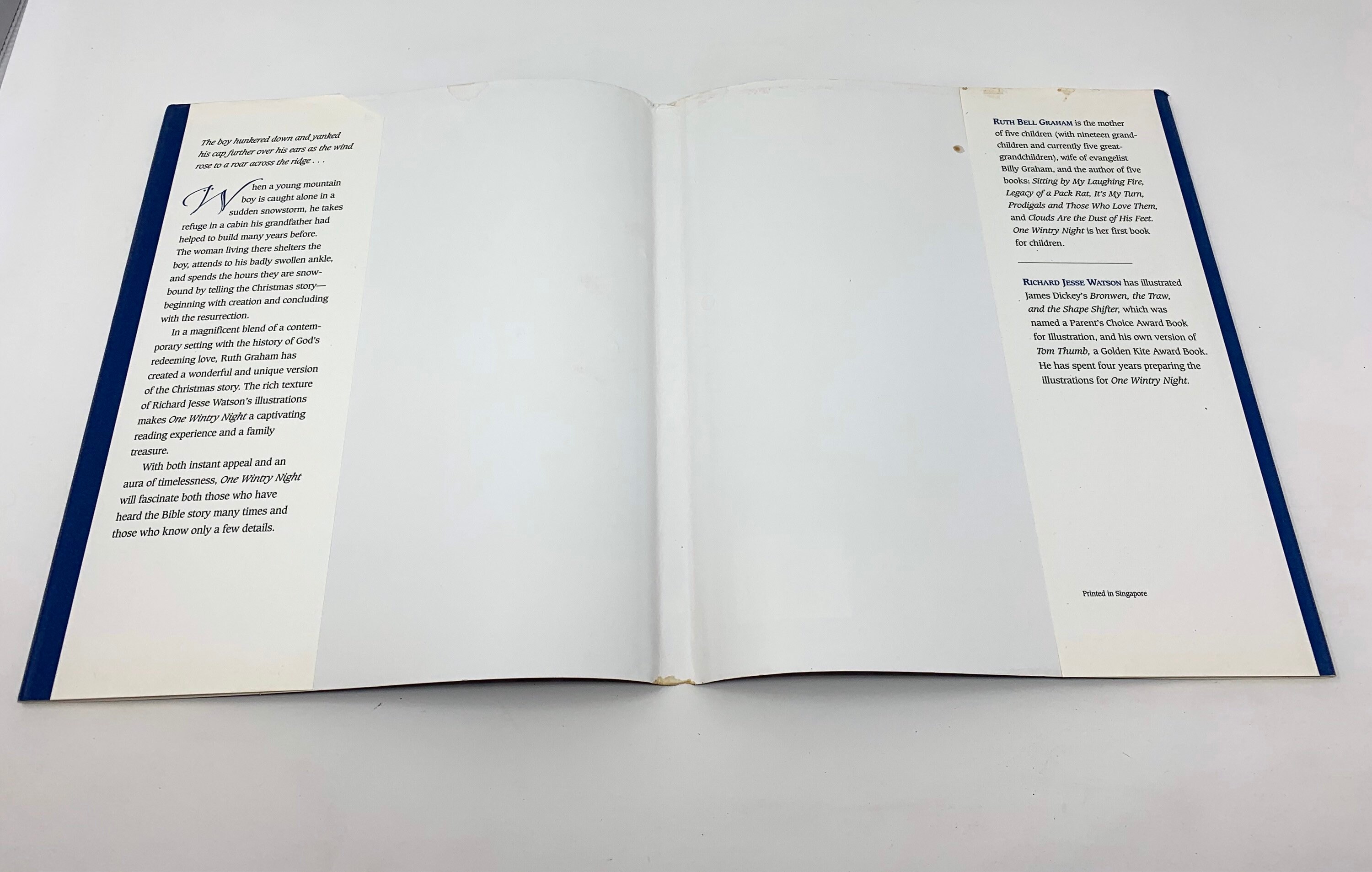 One Wintry Night~Ruth Bell Graham~1994~Free Shipping