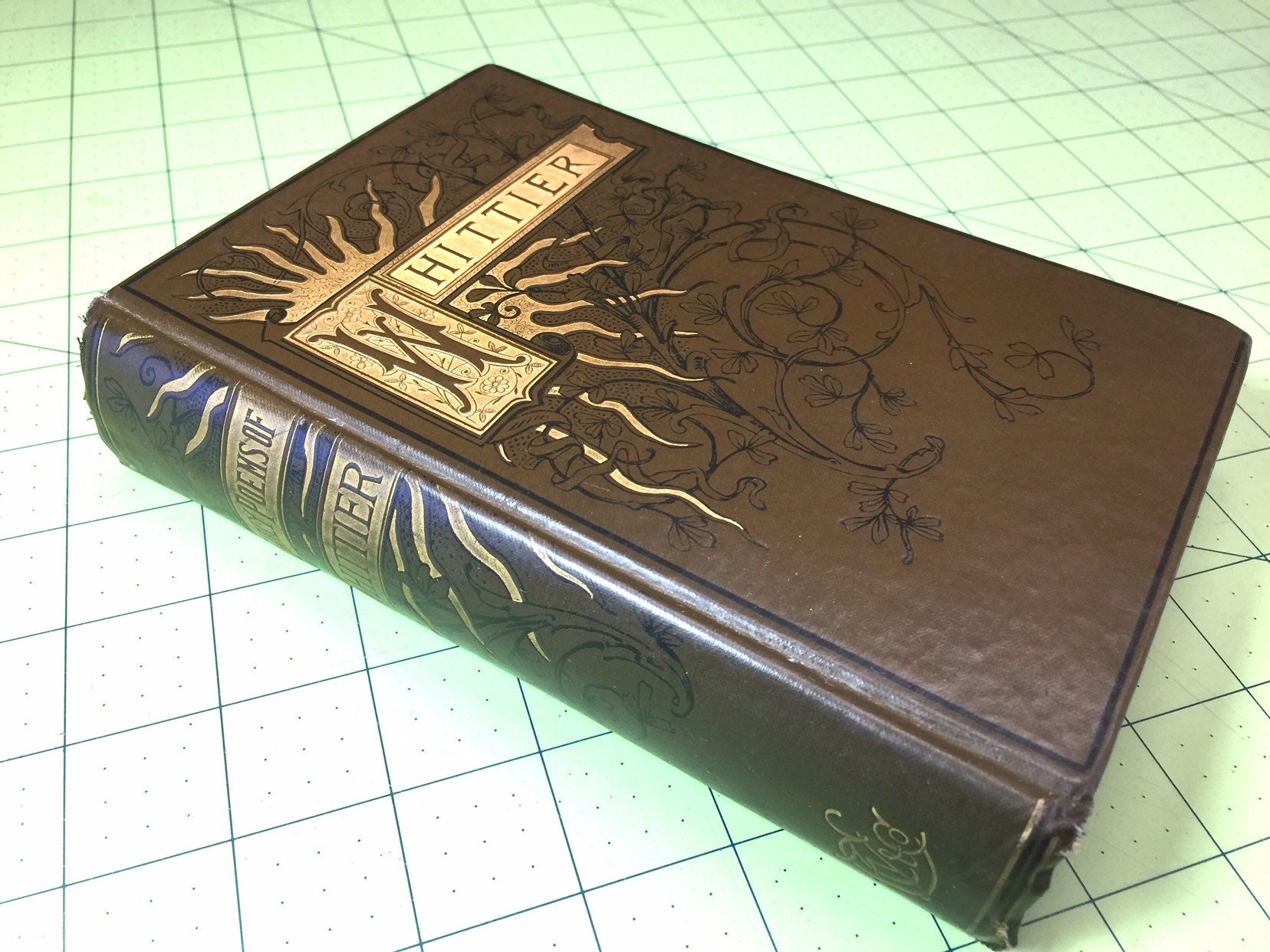 The Early Poems of John Greenleaf Whittier /1887/gilt pages/leather ...