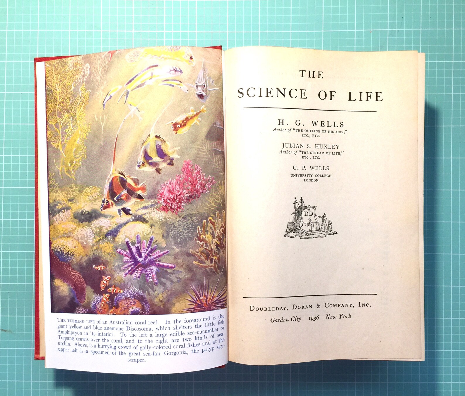 Rare Copy of the Science of Life by H.G. Wells and Julian Huxley - Etsy