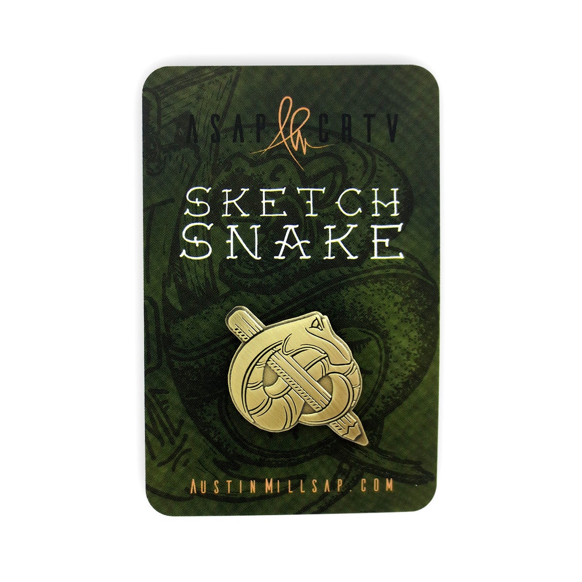 Sketch Snake Enamel Pin / Sticker Combo - Etsy