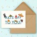 Hat's off to You Card, Congratulations Typography Greetings Card ...