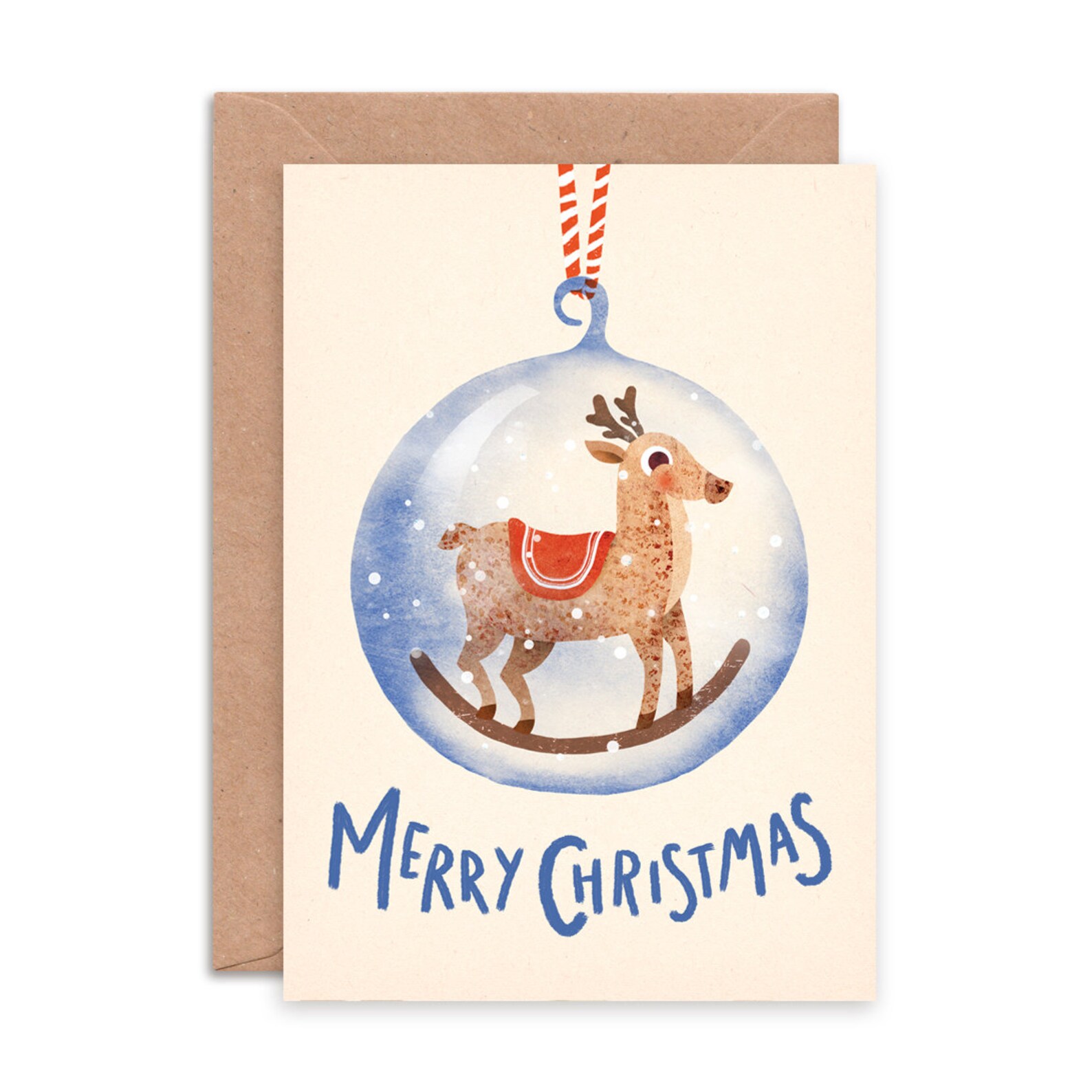 Snow Globe Christmas Card Pack | Illustrated Holiday Multipack of 8 ...