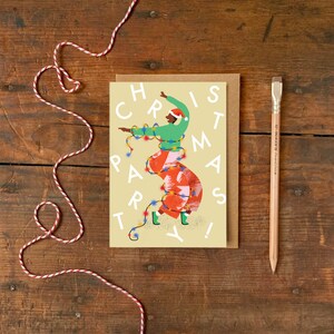Pack of 8 Christmas Dance Cards / Multipack of Illustrated Party ...