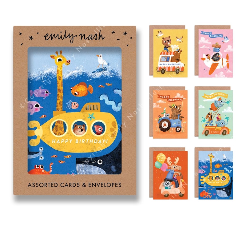 Party Birthday Card Pack - Etsy UK