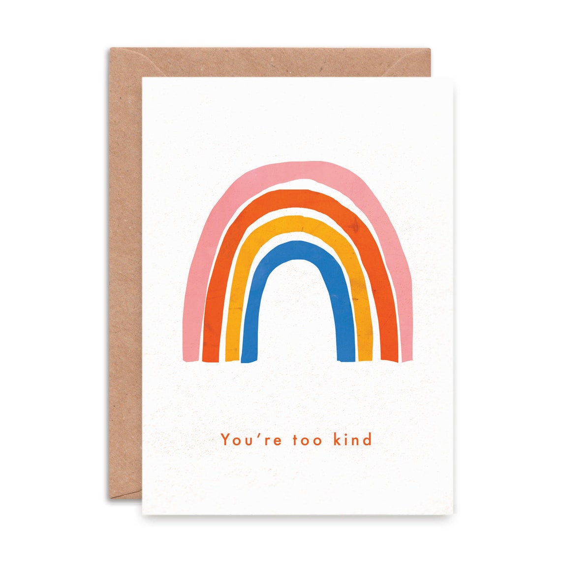 You're Too Kind A6 Greeting Card / Illustrated Rainbow - Etsy UK