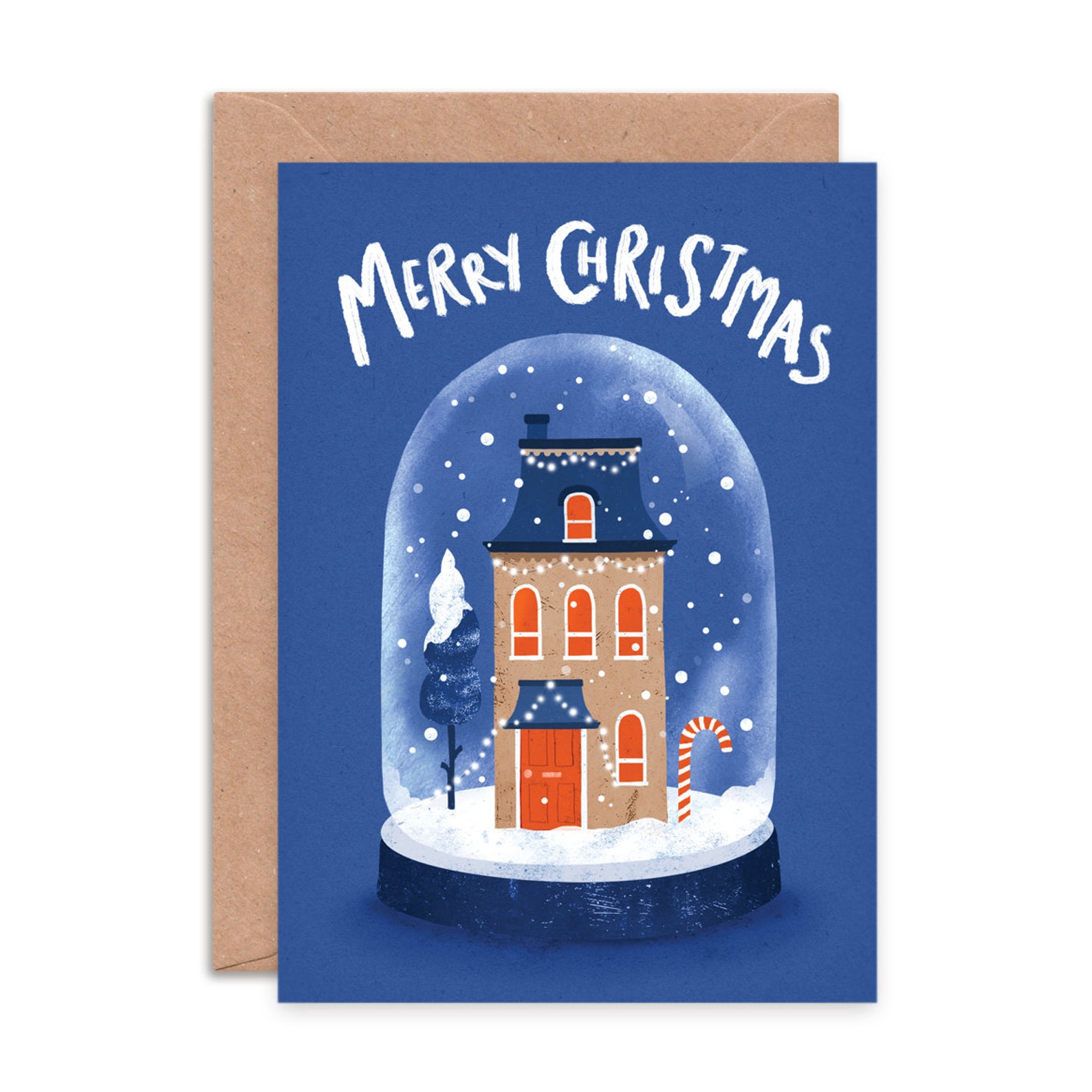 Snow Globe Christmas Card Pack | Illustrated Holiday Multipack of 8 ...