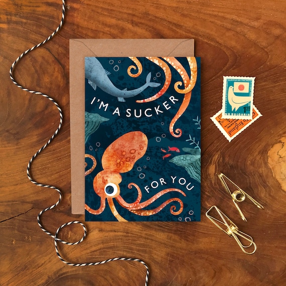I'm a Sucker for You A6 Greeting Card / Plastic Free - Etsy