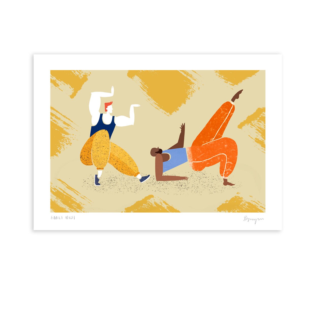 Illustrated Dancer Art Print: A4 Wall Art, Vogue Dancing Poster for ...