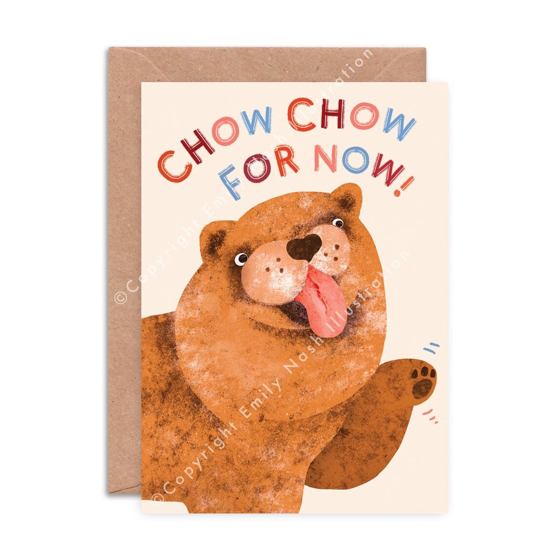 Chow Chow for Now Card | Funny Dog Goodbye, Leaving Party, Dog Lover ...