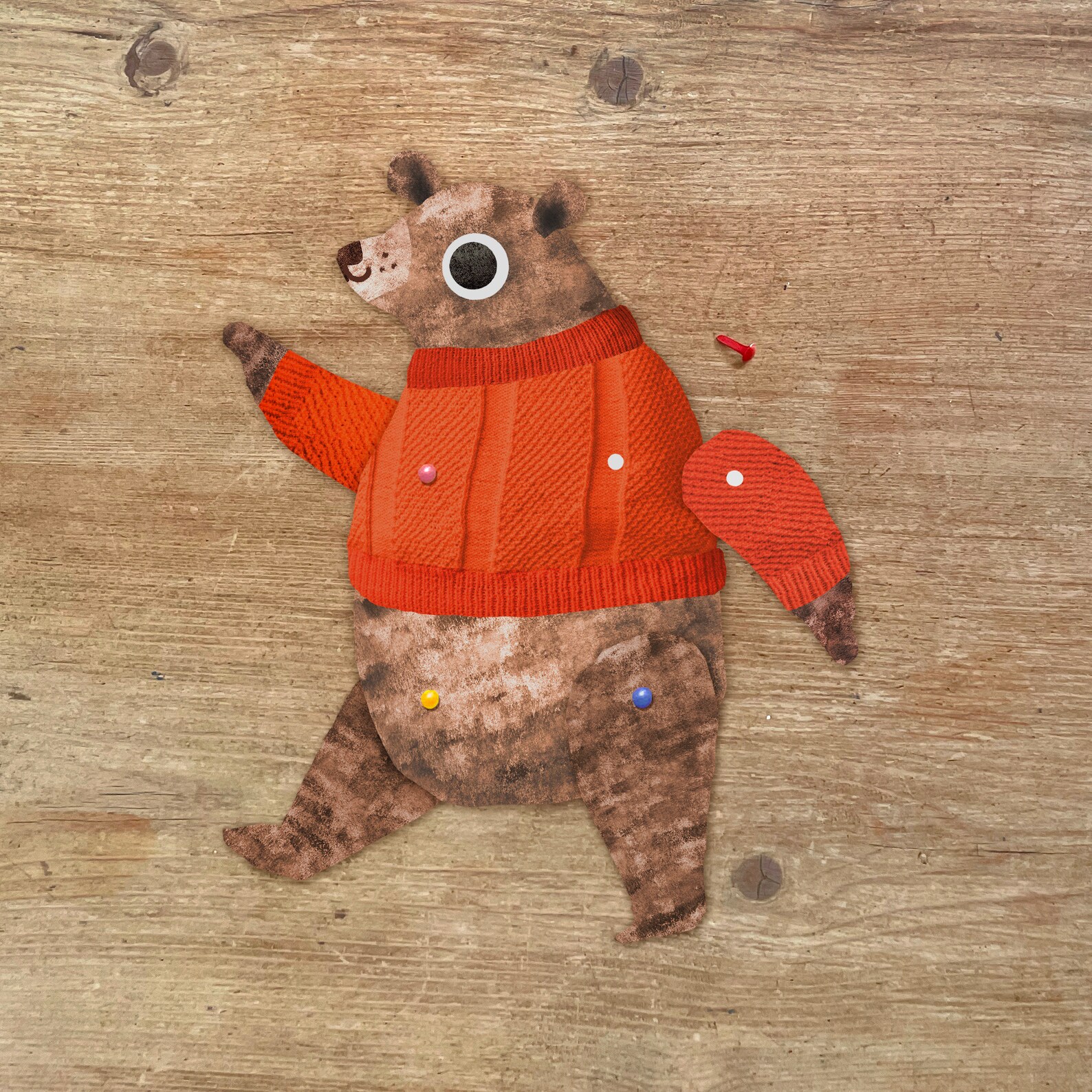 Bear Split Pin Puppet Card | A5 Animal Themed Cut-out Activity for Kids ...