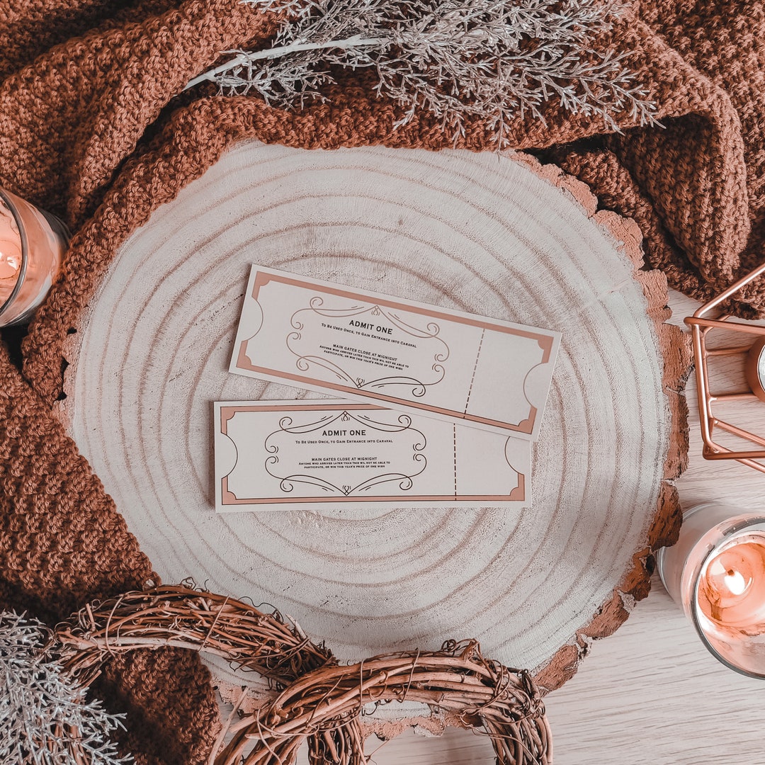 Caraval Ticket FOLIE Lesezeichen - Etsy.de