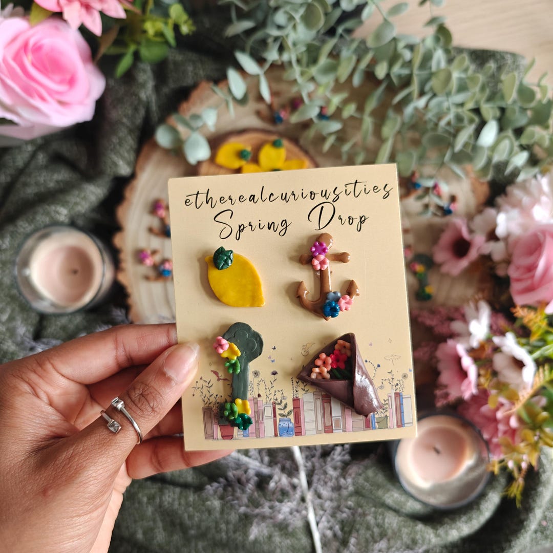 Polymer Clay Fridge Magnets - Set of 4 - Etsy