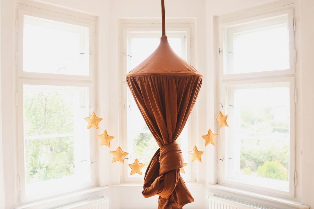 Brown Canopy / Kids Crib Canopy / Caramel Canopy / Kidsroom Decor ...