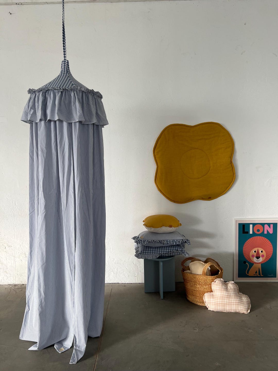 Blue Checkered Canopy / Tent Canopy/ Bed Canopy / Children's Canopy ...