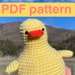 Pear Duck Plush Amigurumi Crochet Pattern (PATTERN ONLY) - Etsy