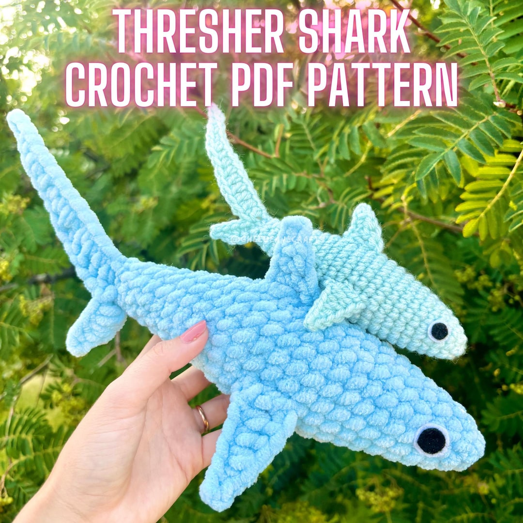 Thresher Shark Crochet Pattern | Anxious Shark Amigurumi PDF | LOW SEW ...