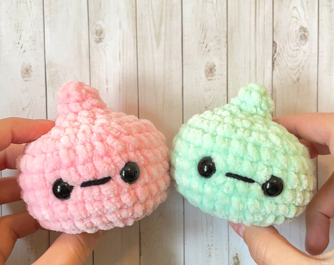 Squishy Stress Slime Crochet Anxiety Plush Fidget Toy Amigurumi - Etsy