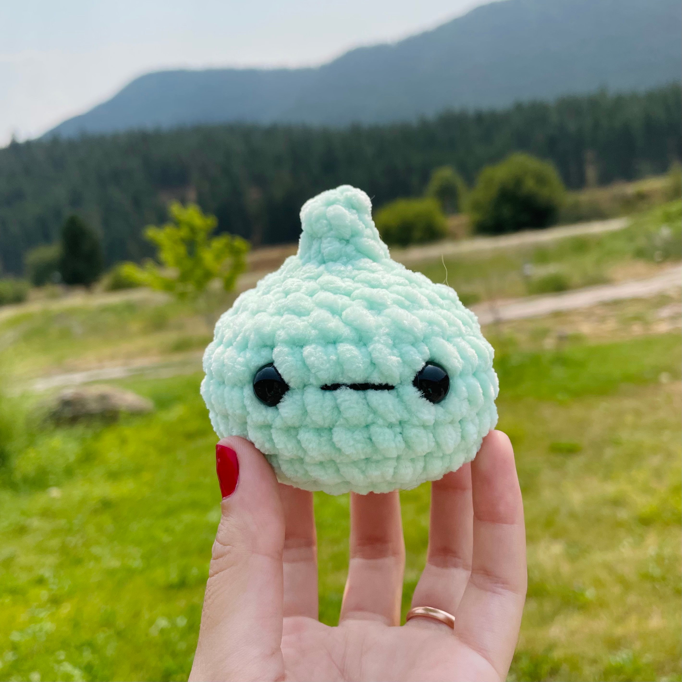 Squishy Stress Slime Crochet Anxiety Plush | Etsy