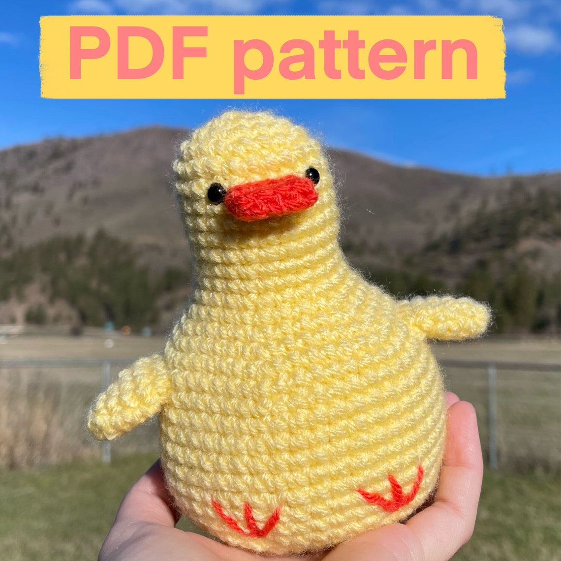 Pear Duck Plush Amigurumi Crochet Pattern (PATTERN ONLY) - Etsy