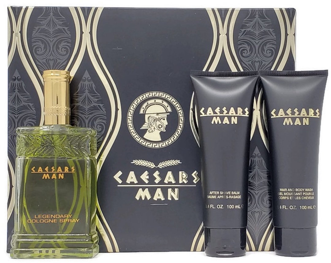Caesars Man (vintage) Caesars World Men 3-pc Set: 4oz Legendary Cologne ...