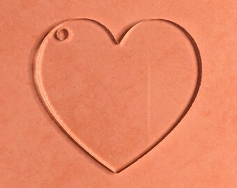 Heart Acrylic Blank Keychain - Etsy