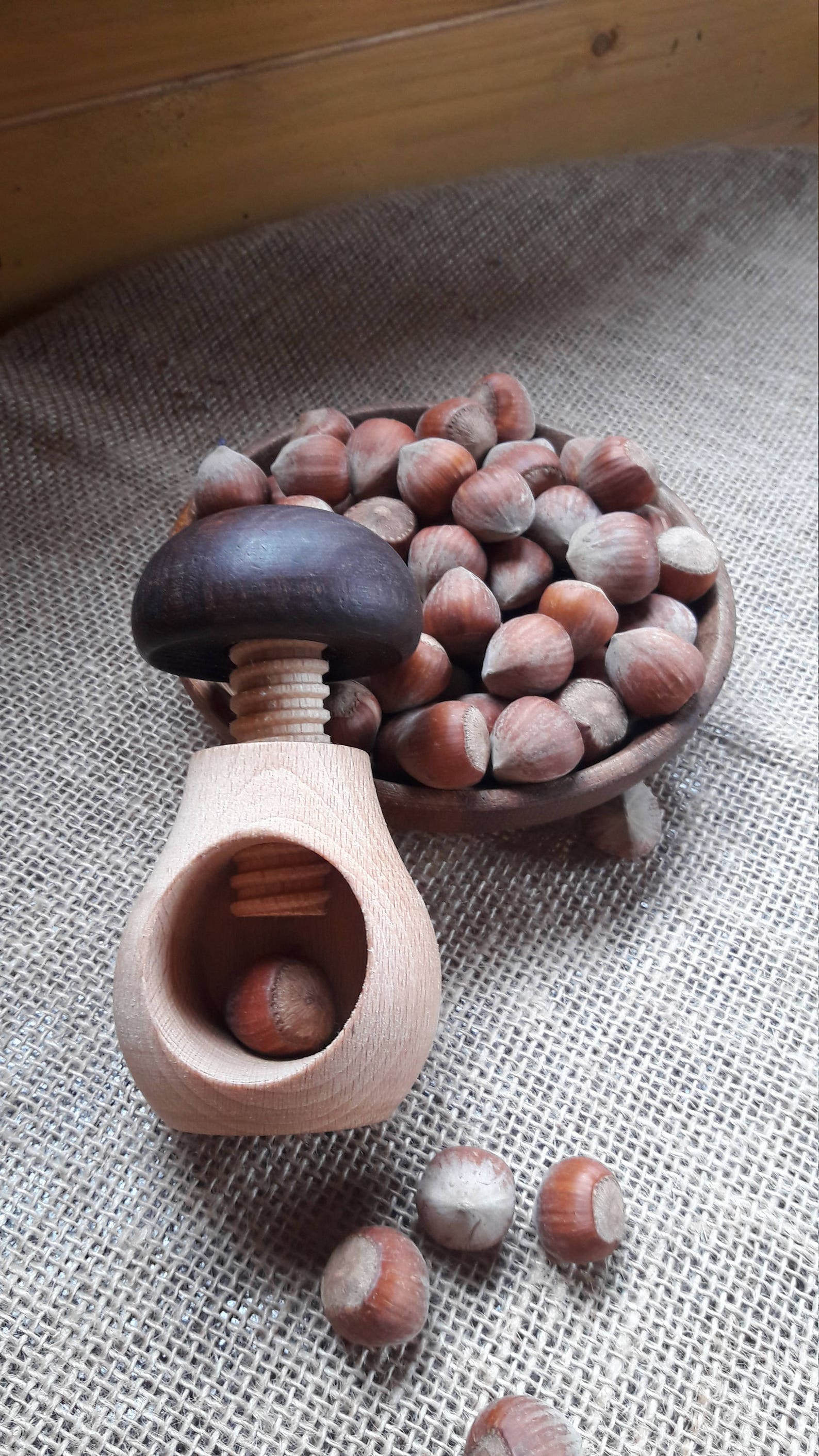 Wooden Nut Cracker, Kitchen Appliances Utensils, Natural Wooden ...