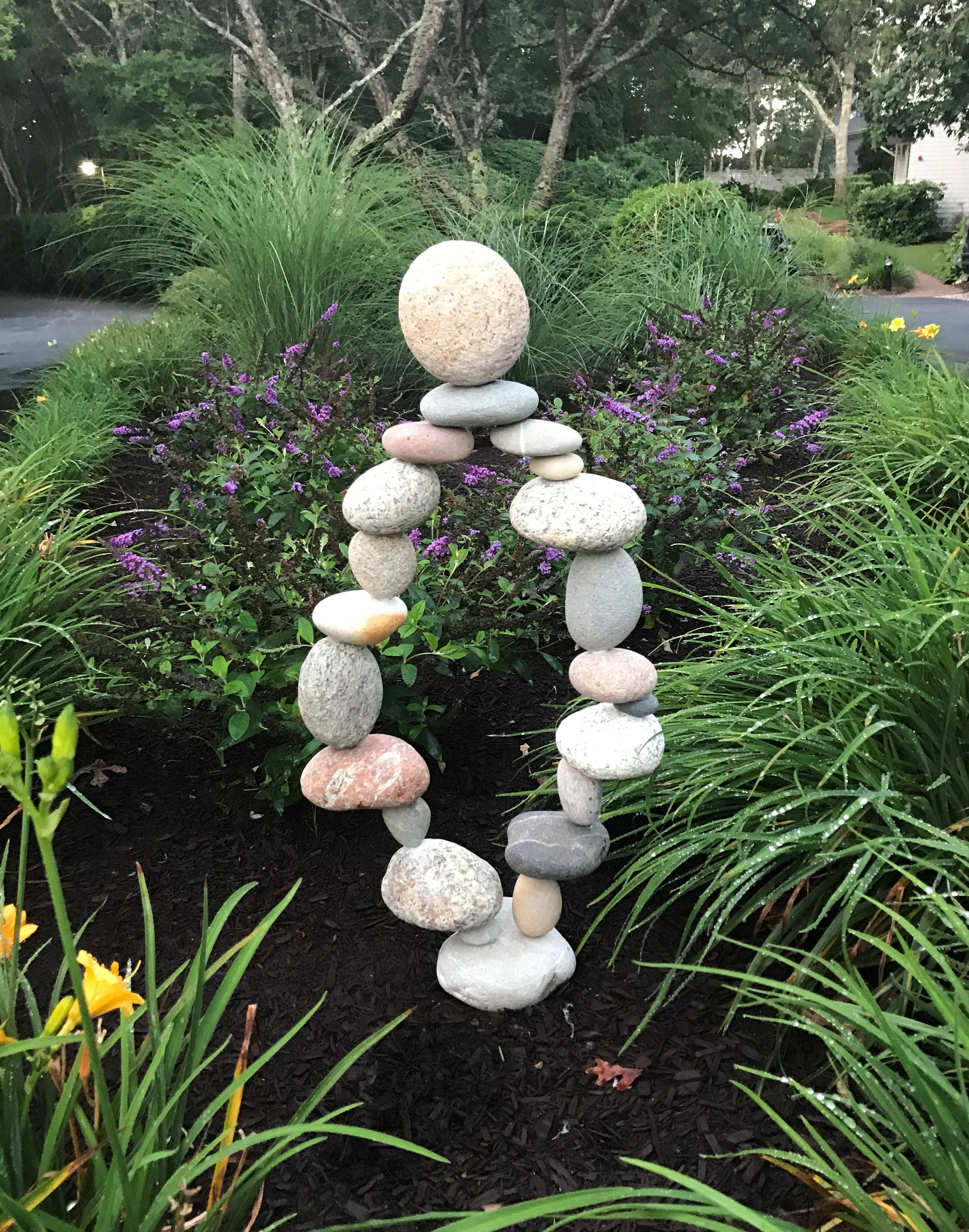 Large Beach Rock Garden Sculpture From Cape Cod (#704) SOLD OUT - Etsy