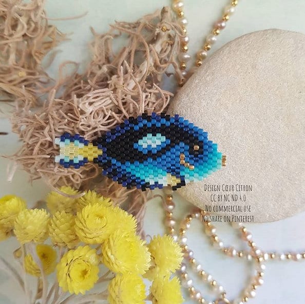 Diagramme Brickstitch Poisson Chirurgien / Brickstitch Pattern - Etsy