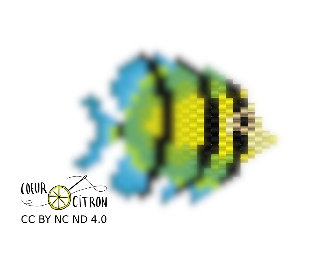 Tropical Fish Brickstitch Diagram 1 / Brickstitch Pattern - Etsy