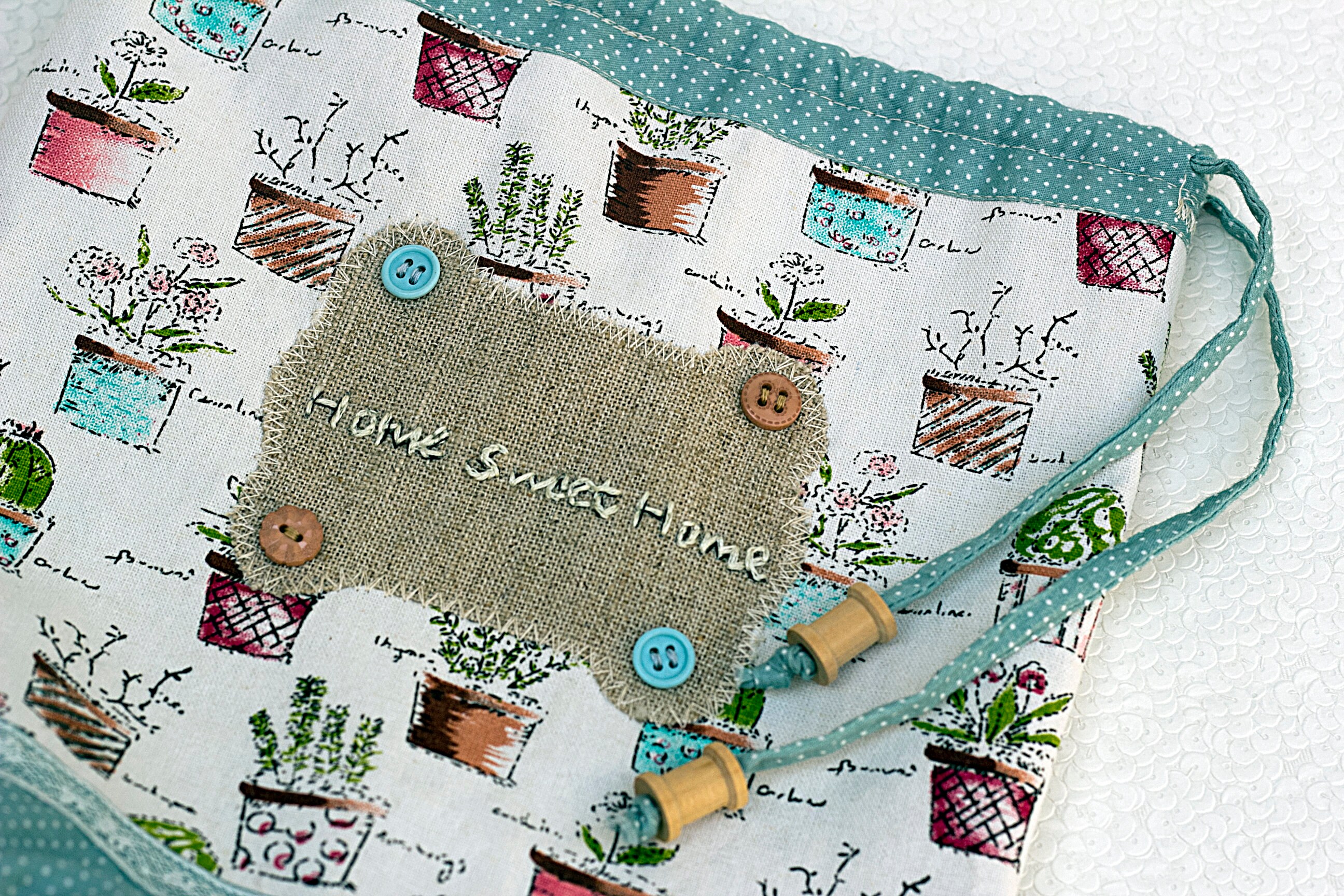 Cotton Pouch With Botanical Print Multicoloured Textile Pouch - Etsy